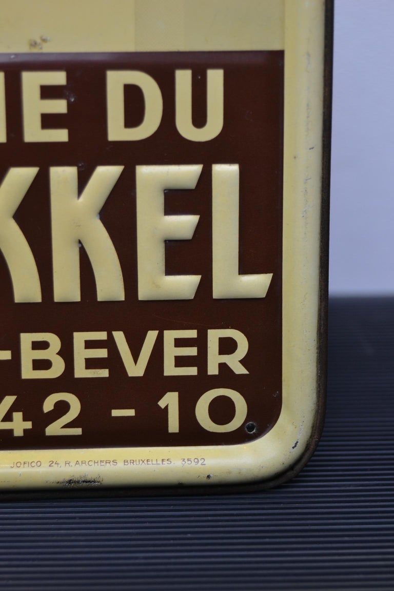 1930s Belgian Beer Sign for Cherry Beer Lambic, Art Deco Tin Sign at ...
