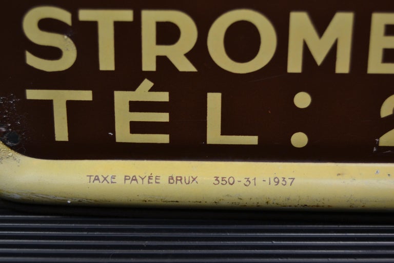 1930s Belgian Beer Sign for Cherry Beer Lambic, Art Deco Tin Sign at ...