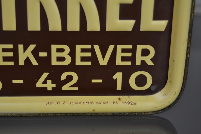 1930s Belgian Beer Sign for Cherry Beer Lambic at 1stDibs