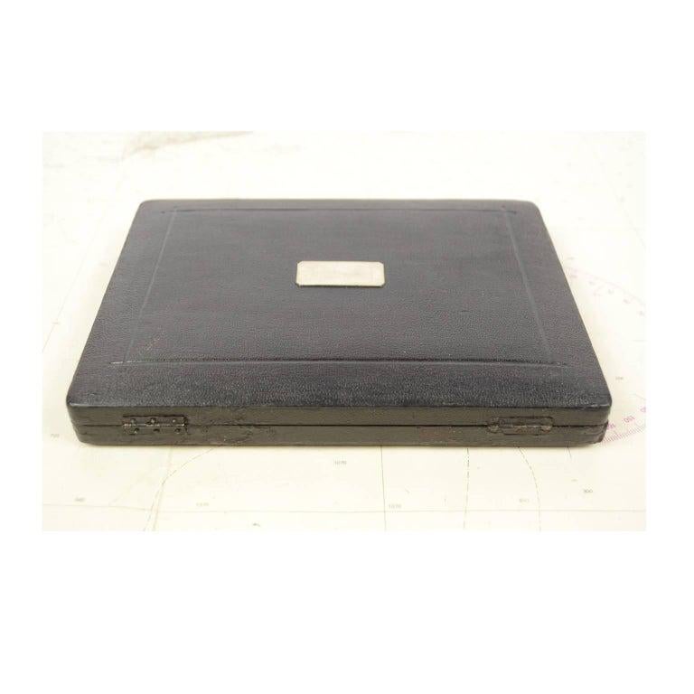 1930s Box of Compasses Drawing Instrument Wooden Box Covered with ...