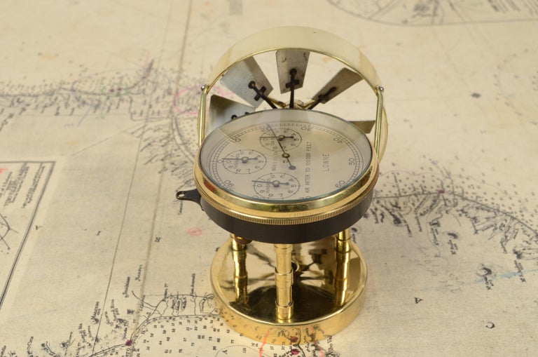 1930s Brass Anemometer in Original Case Ancient Measuring Instrument ...