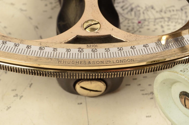 1930s Brass Sextant Antique Marine Navigation Instrument Nautical at ...