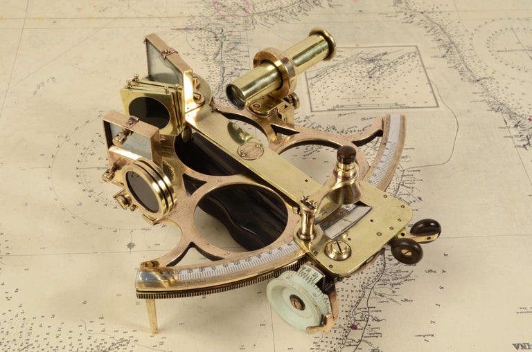 1930s Brass Sextant Antique Marine Navigation Instrument Nautical at ...
