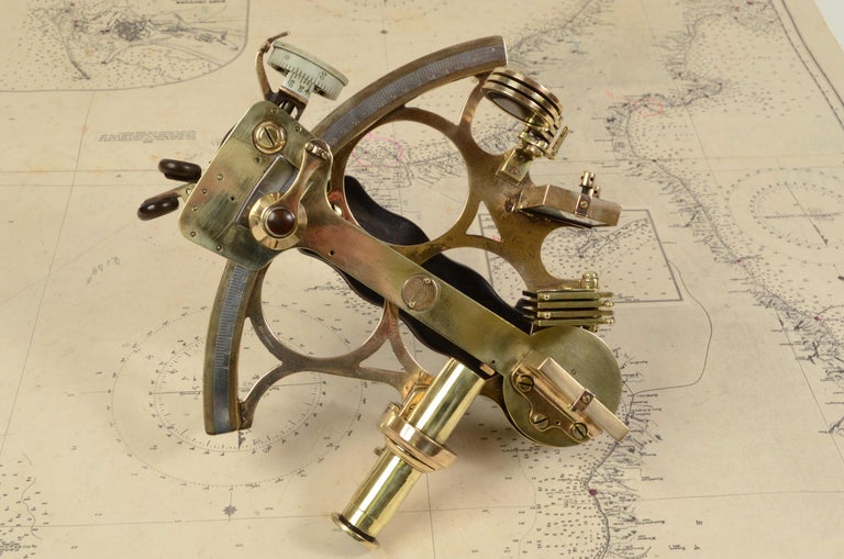 1930s Brass Sextant Antique Marine Navigation Instrument Nautical at ...