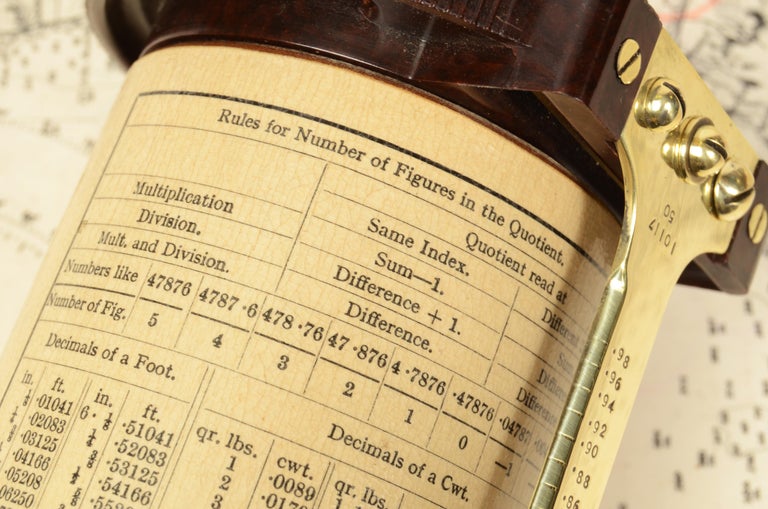 1930s by George Fuller Spiral Slide-Rule Ancient Tool Logarithmic ...