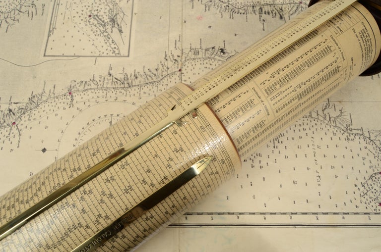 1930s by George Fuller Spiral Slide-Rule Ancient Tool Logarithmic ...