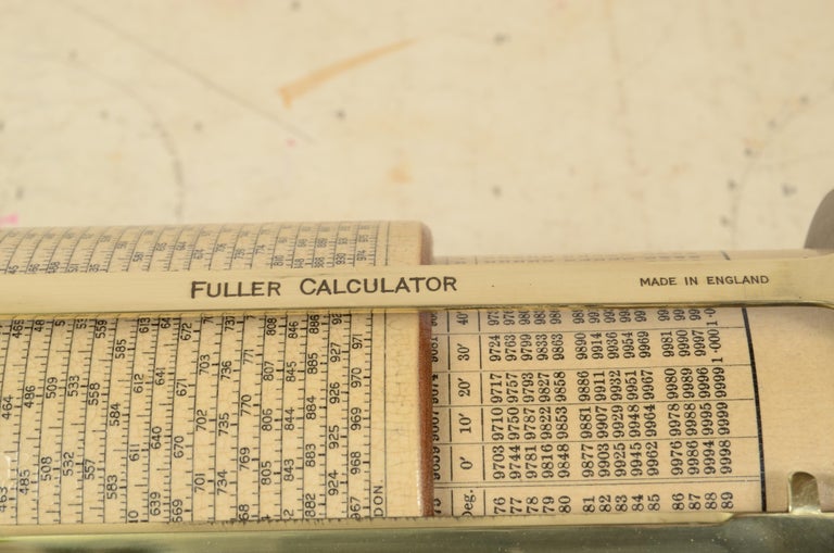 1930s by George Fuller Spiral Slide-Rule Ancient Tool Logarithmic ...