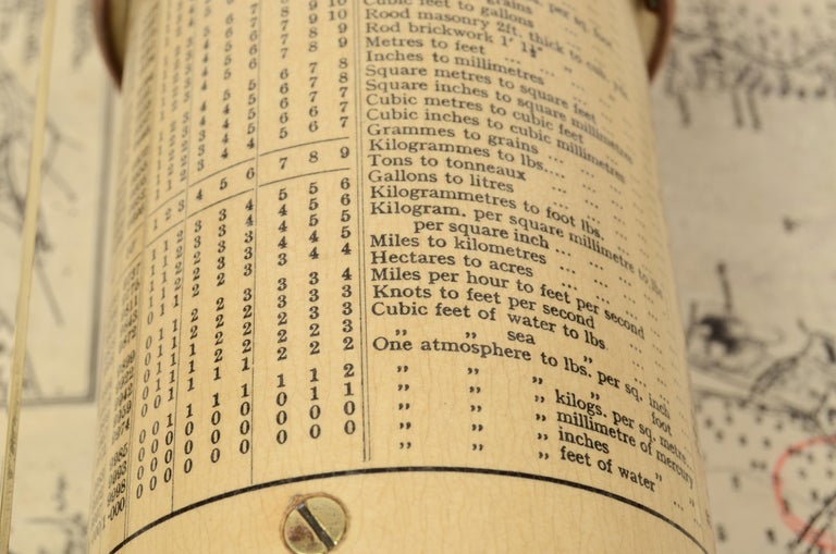 1930s by George Fuller Spiral Slide-Rule Ancient Tool Logarithmic ...