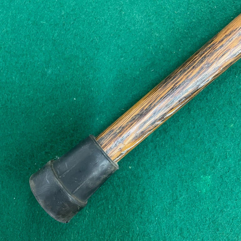 1930s C and S Sterling Silver and Wood Crook Cane Walking Stick London ...