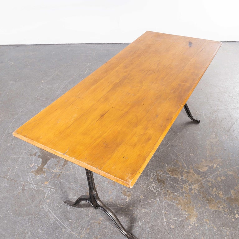 1930's Cast Metal Base Kronenbourg Café Dining, Bistro Table, '749.10 ...
