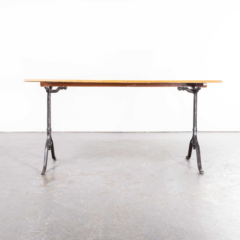 1930's Cast Metal Base Kronenbourg Café Dining, Bistro Table, '749.10 ...