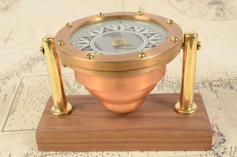 1930s Dirigo Seattle Brass Nautical Compass Antique Marine Navigation ...