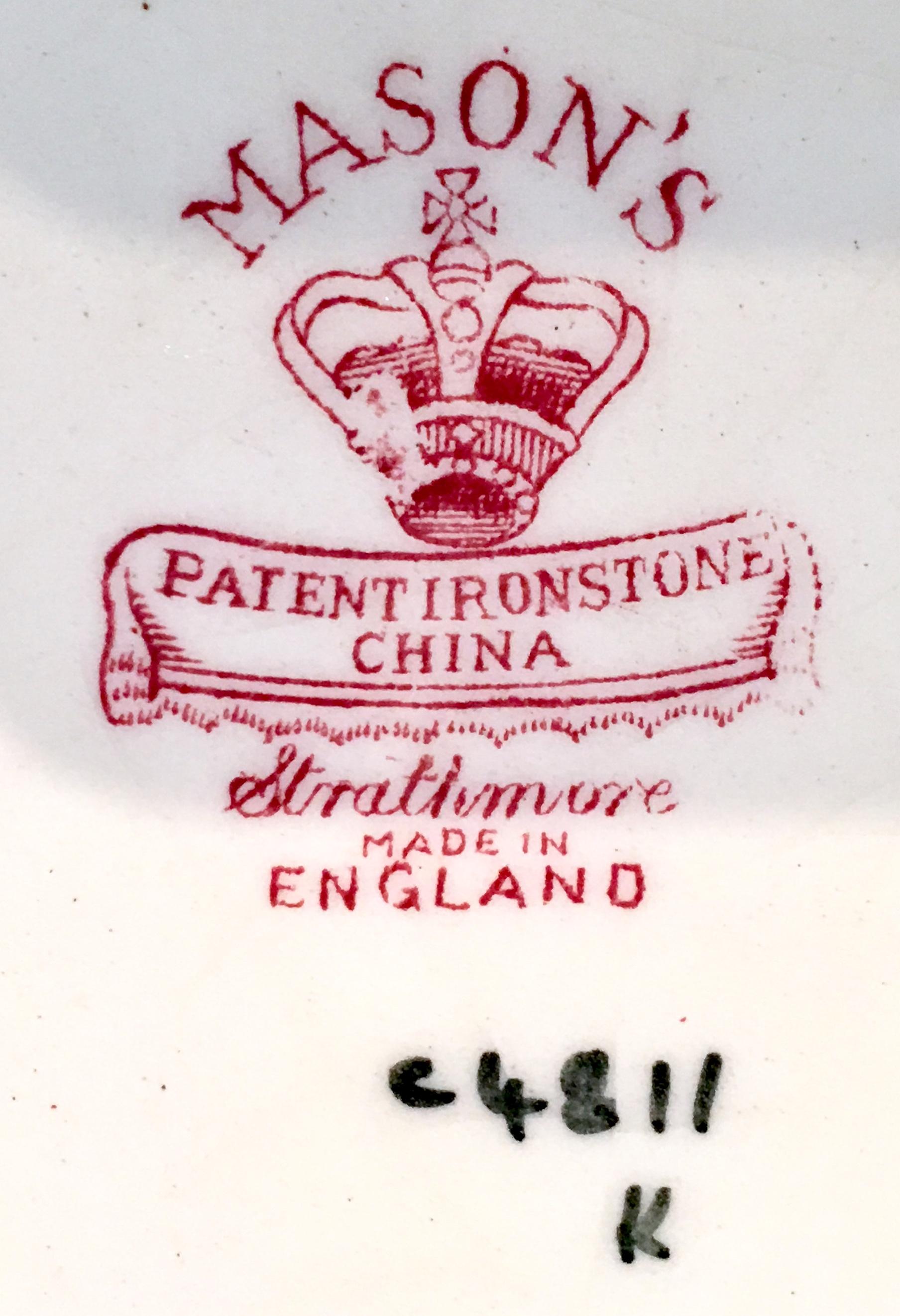 1930s English Ironstone China Cake Platter "Strathmore" By Mason's at ...