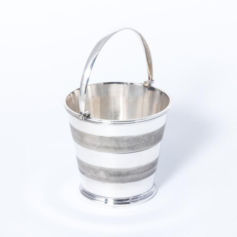 1930s English Silver Plate Ice Pail at 1stDibs