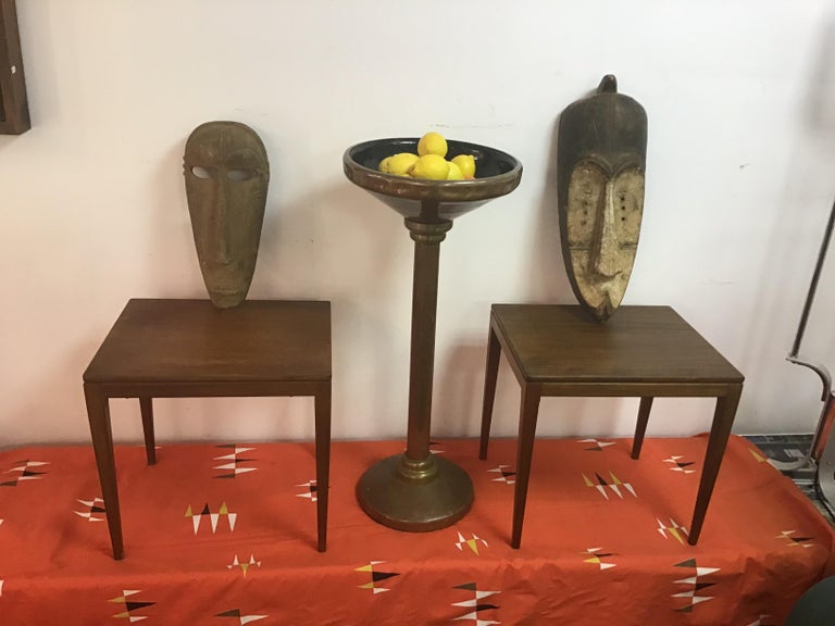 1930s French Copper and Brass Christian Standing Bowl/Vintage Church ...