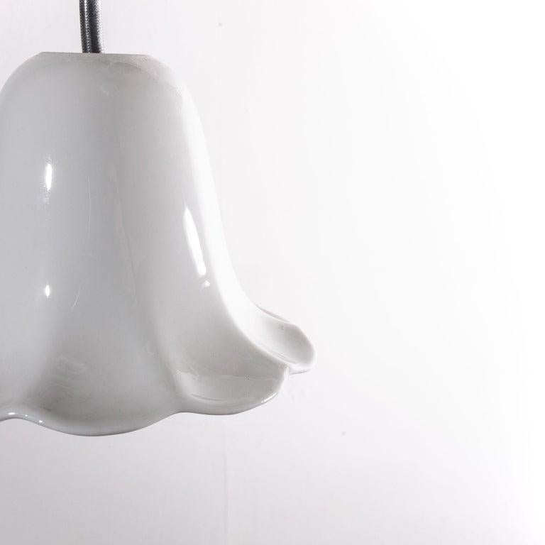 1930s French Fine Ceramic Ceiling Pendant Lamps/Lights, New Old Stock ...