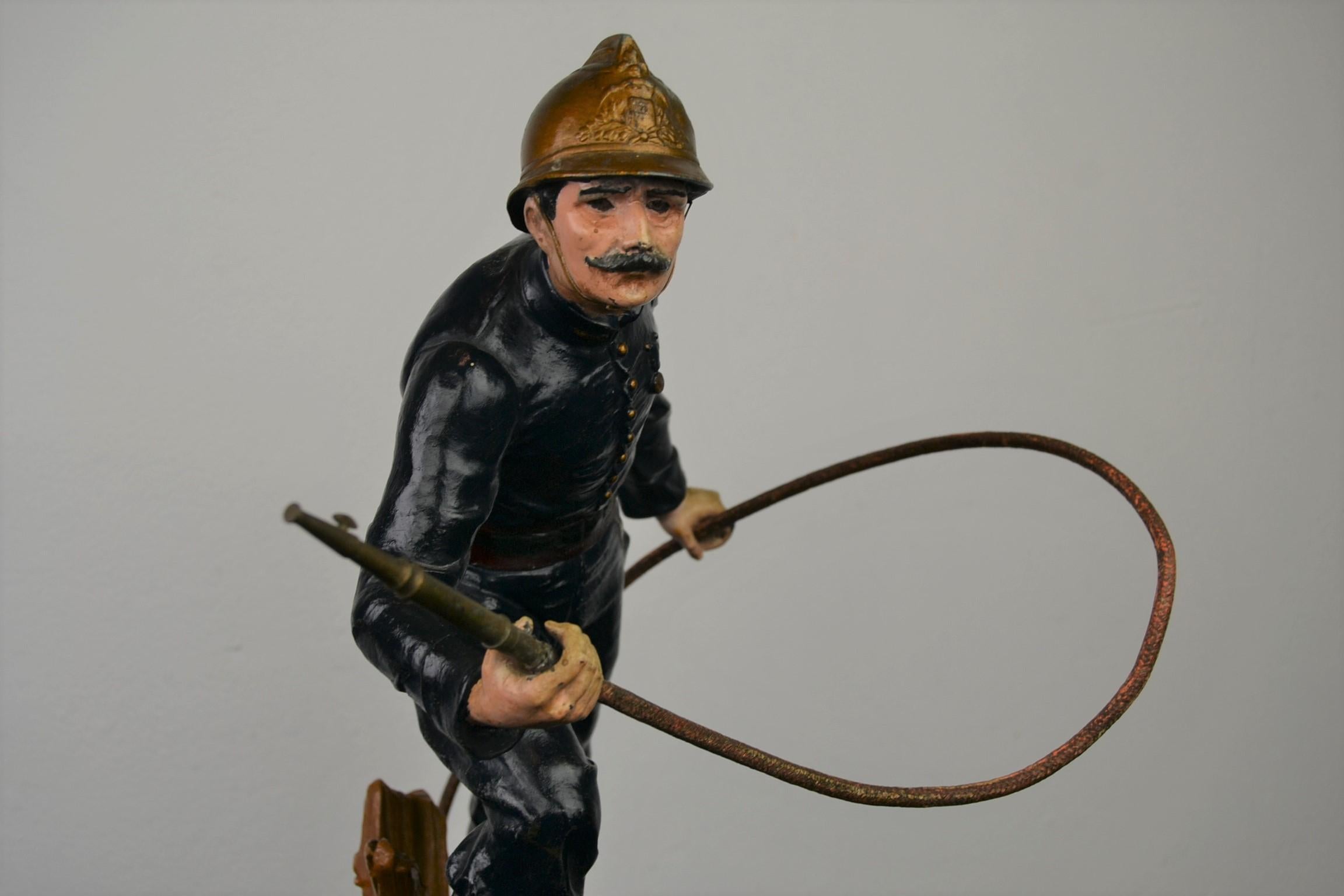 1930s French Fireman Firefighter Trophy Statue For Sale at 1stDibs ...