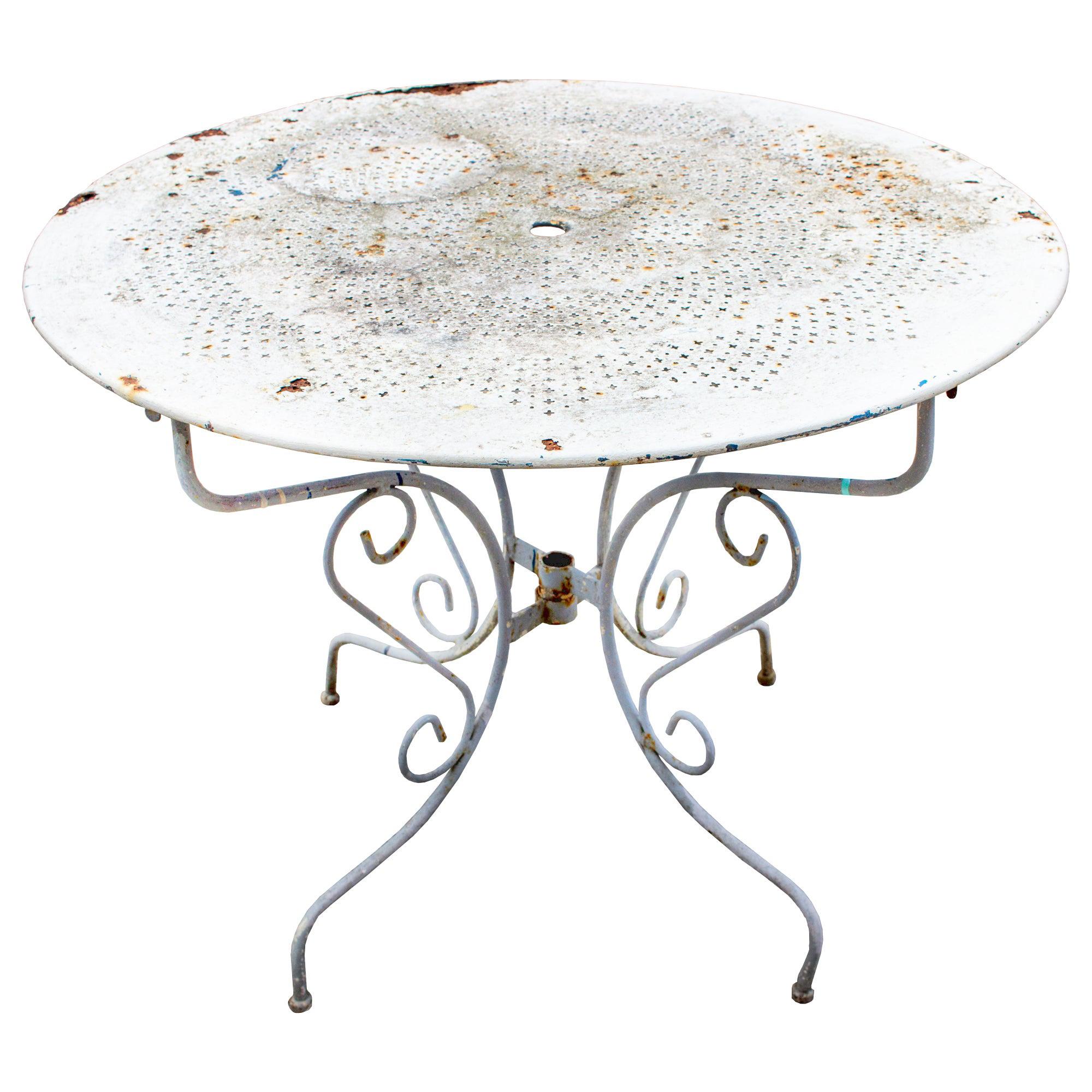 Vintage French Garden Table and Chair Set at 1stDibs