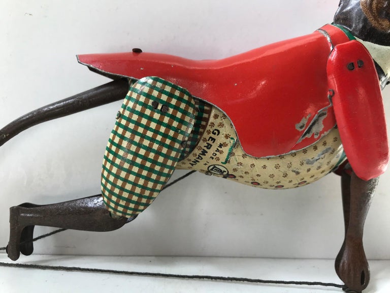 1930s German Tin Climbing Monkey from Lehmann For Sale at 1stDibs | tin ...