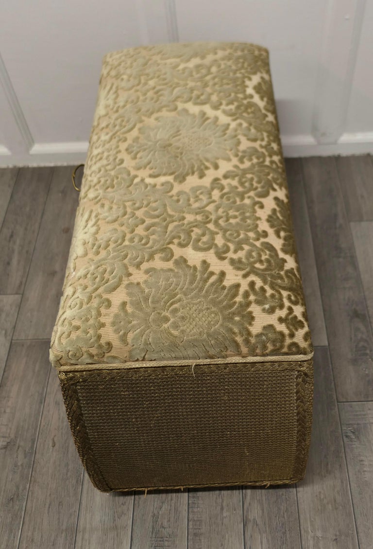 1930s Gold Pressed Loom Art Deco Ottoman Window Seat a Useful and ...