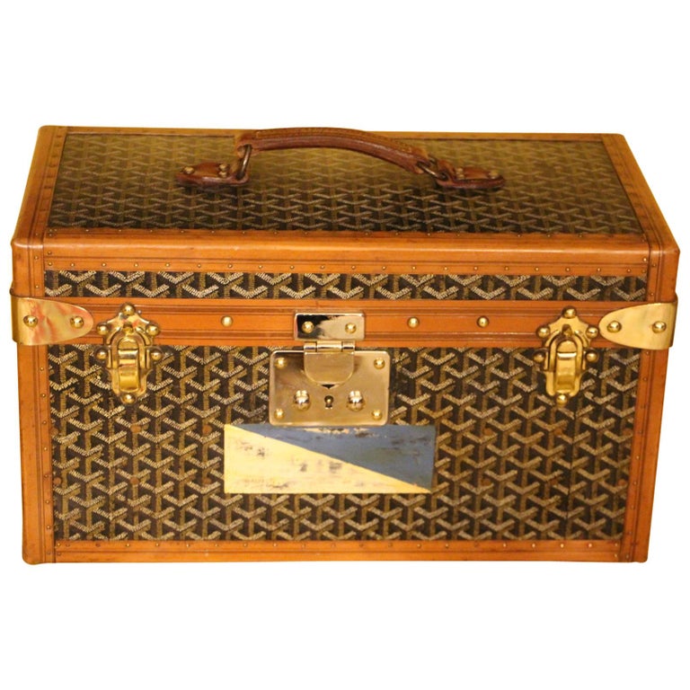 1930s Goyard Jewelry Case, Goyard Trunk, Goyard Train Case For Sale at ...