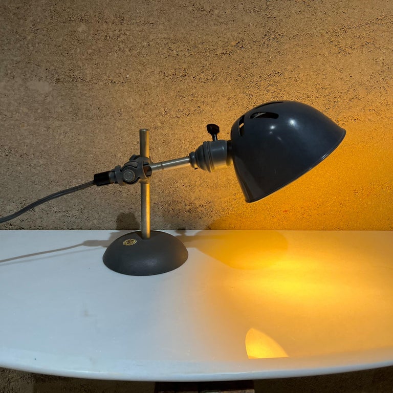 1930s Gray Industrial Machine Table Lamp Light by O C White Lites ...