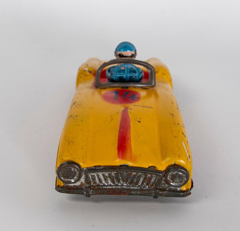 1930s Hand Painted Tinplate Car For Sale at 1stDibs