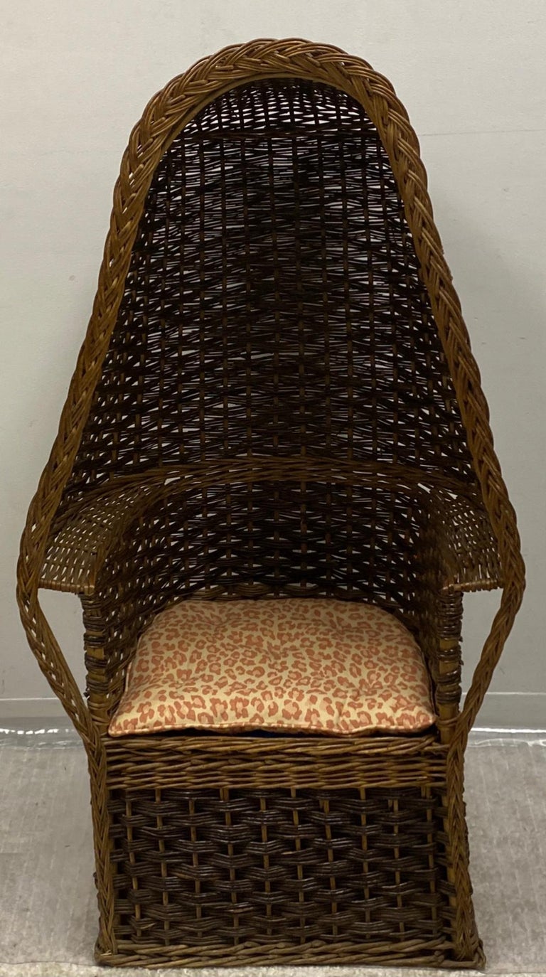 1930s Hand Woven Wicker Porter’s Chair For Sale at 1stDibs | wicker ...