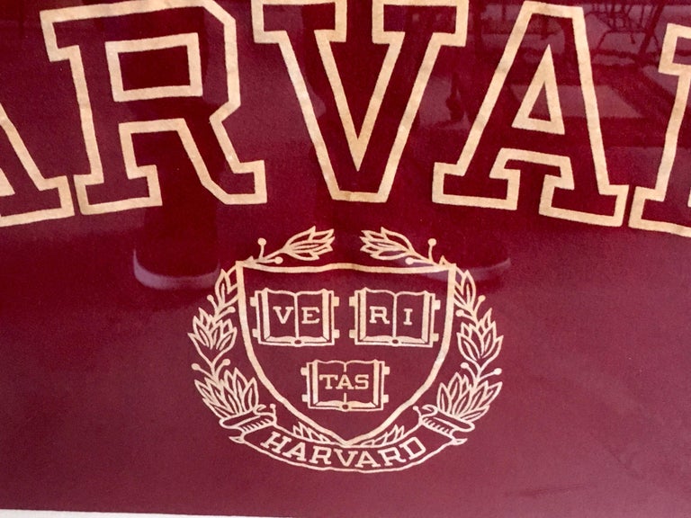 1930s Harvard University Cloth Banner at 1stDibs