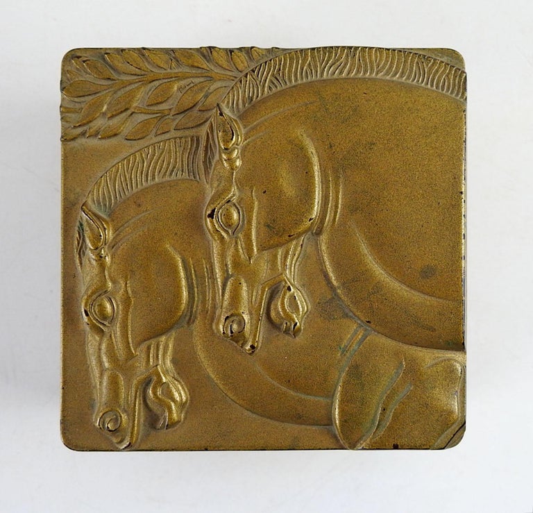 1930s Hickok Art Deco Horses Box For Sale at 1stDibs