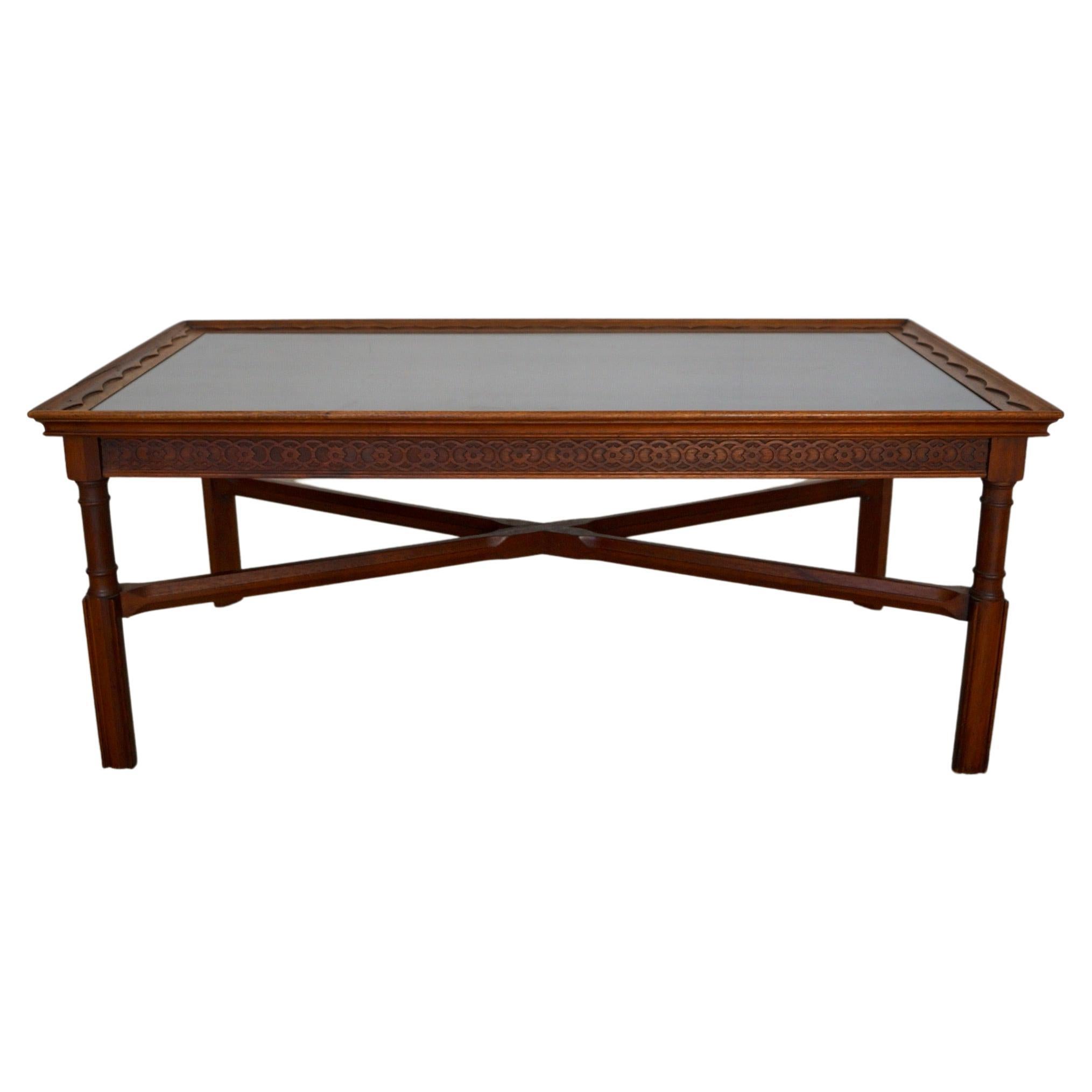 1930's Hollywood Regency Mirror Top Coffee Table For Sale at 1stDibs