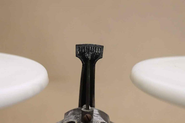 1930s Industrial Cast Iron Balance Gram Scale with Needle Indicator by ...