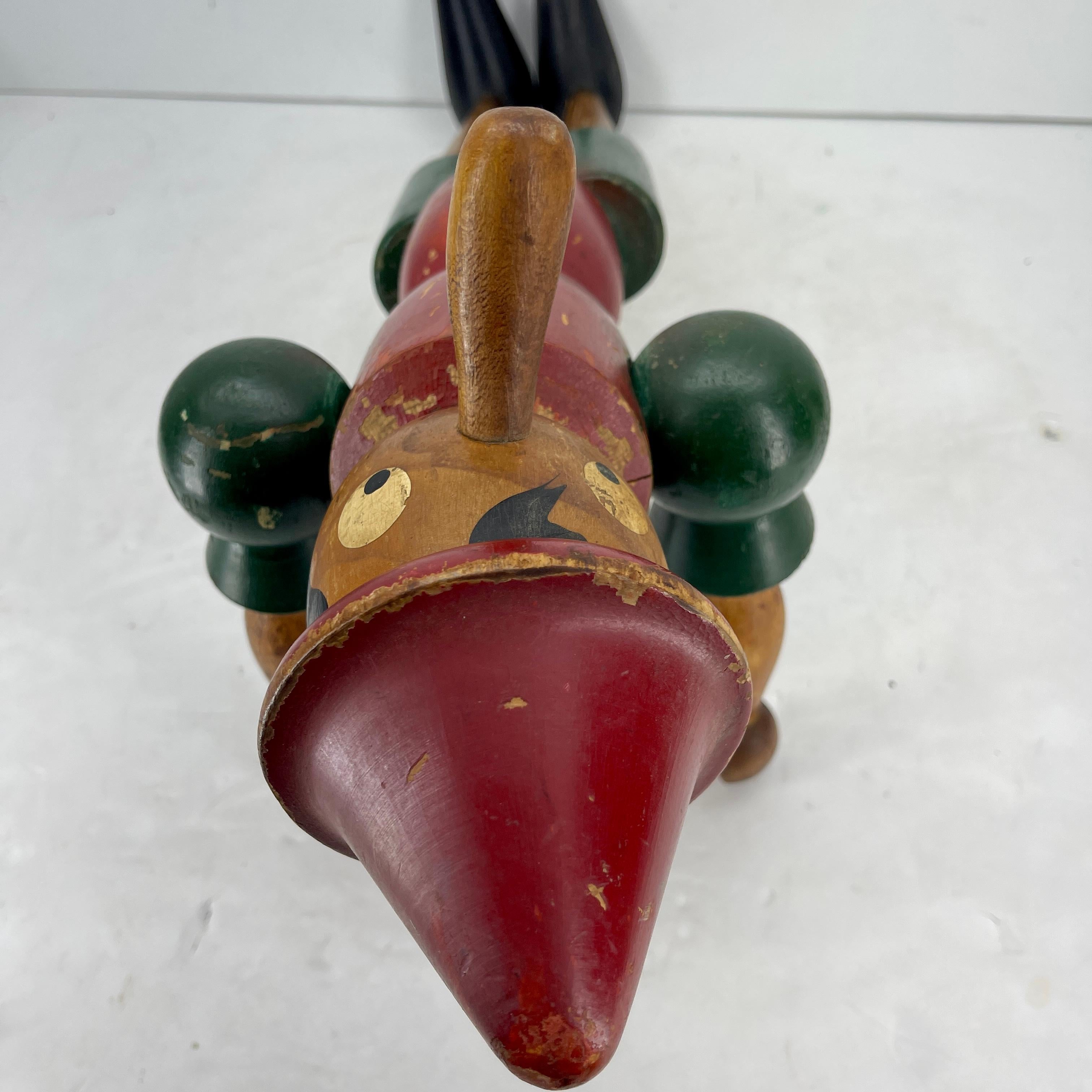 Early 1950’s Italian Wood Pinocchio Folk Art Toy Sculpture For Sale at ...