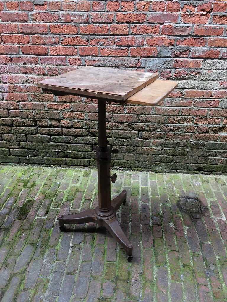 1930s "Karlo" Industrial Satellite Cast Iron Typewriter Stand at 1stDibs