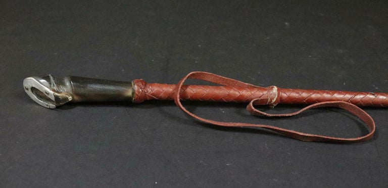 1930s Leather Riding Crop with Horn Hoof Handle vintage England For ...