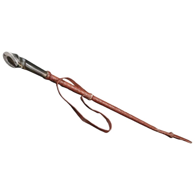 1930s Leather Riding Crop with Horn Hoof Handle vintage England For ...
