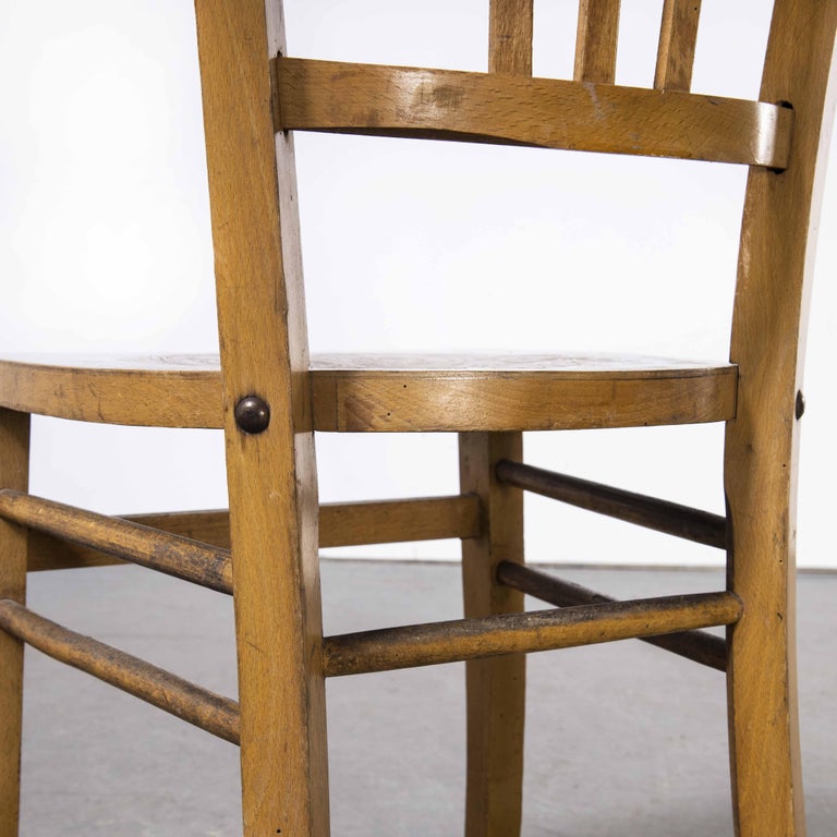 1930's Luterma Embossed Seat Bentwood Dining Chair, Various Quantities ...