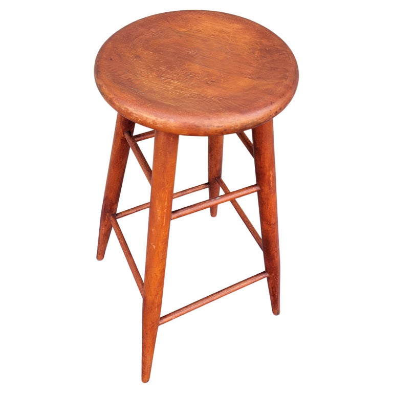 1930s Maine State Prison Weavers Stool For Sale at 1stDibs | prison stool