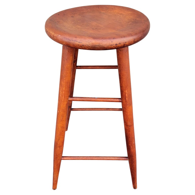 1930s Maine State Prison Weavers Stool For Sale at 1stDibs | prison stool