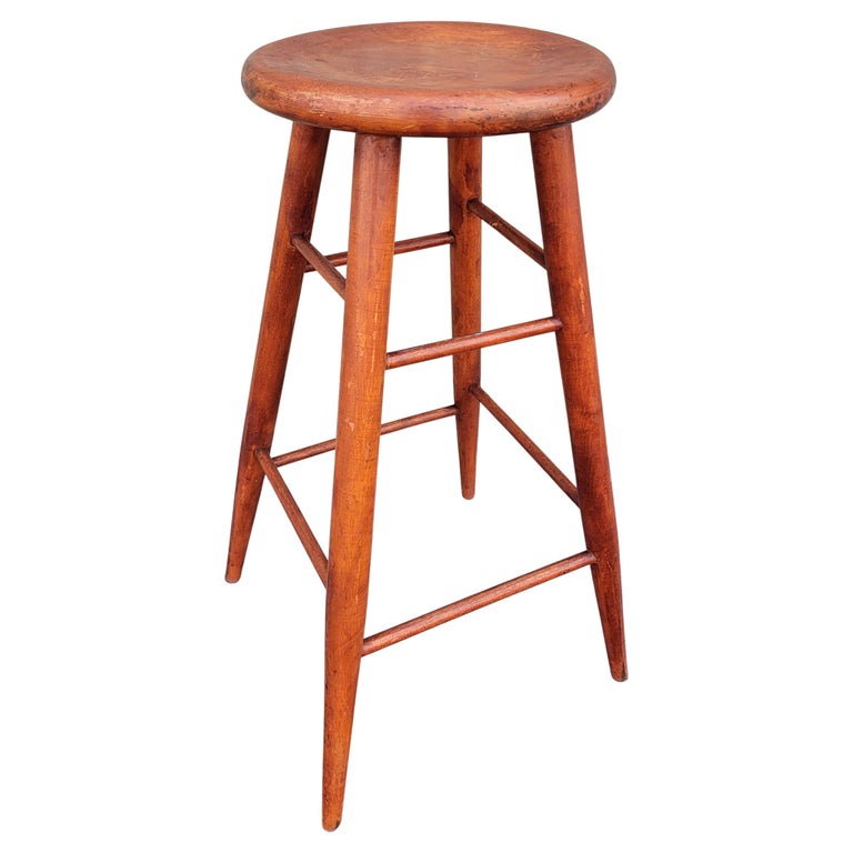 1930s Maine State Prison Weavers Stool For Sale at 1stDibs | prison stool