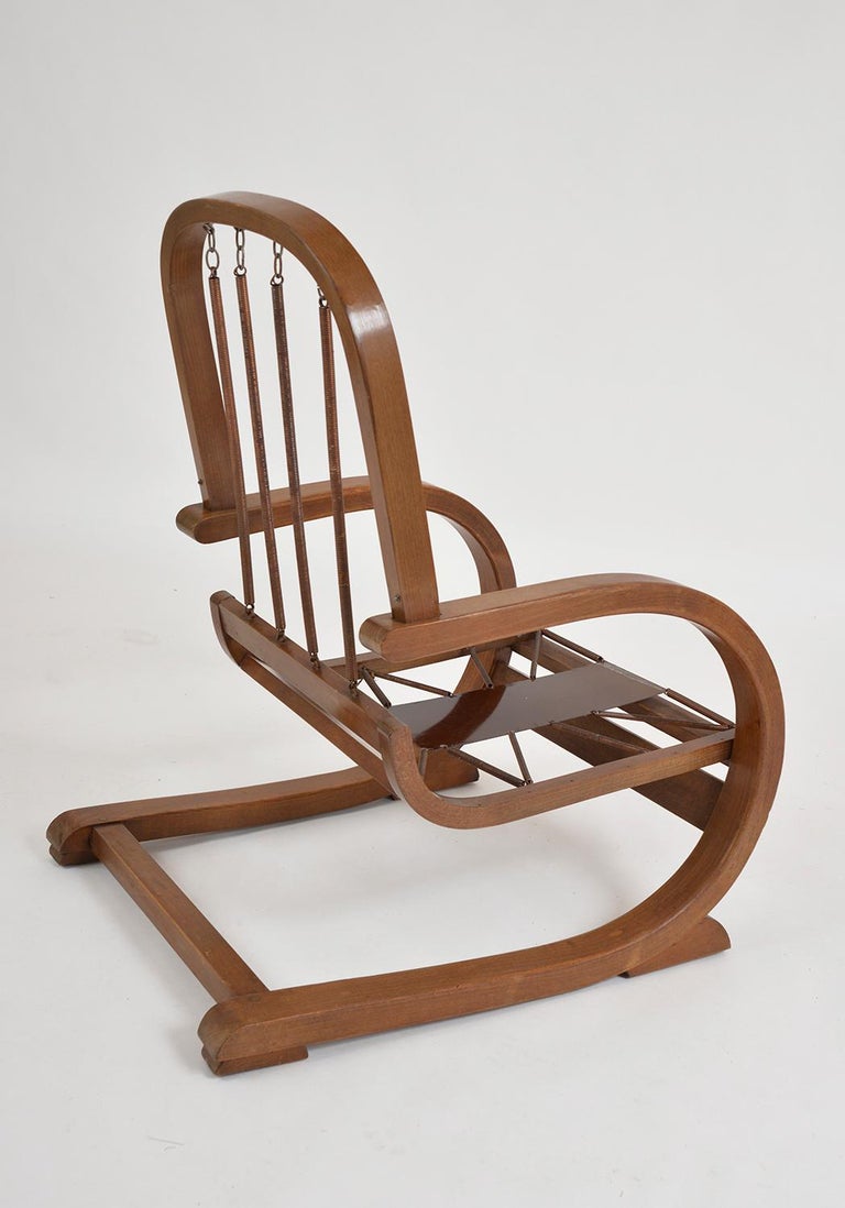 1930s Modernist Famulus Armchair by JP Hully English Art Deco Birch ...