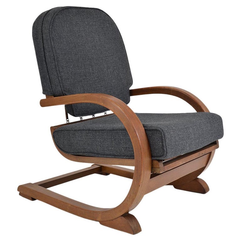 1930s Modernist Famulus Armchair by JP Hully English Art Deco Birch ...