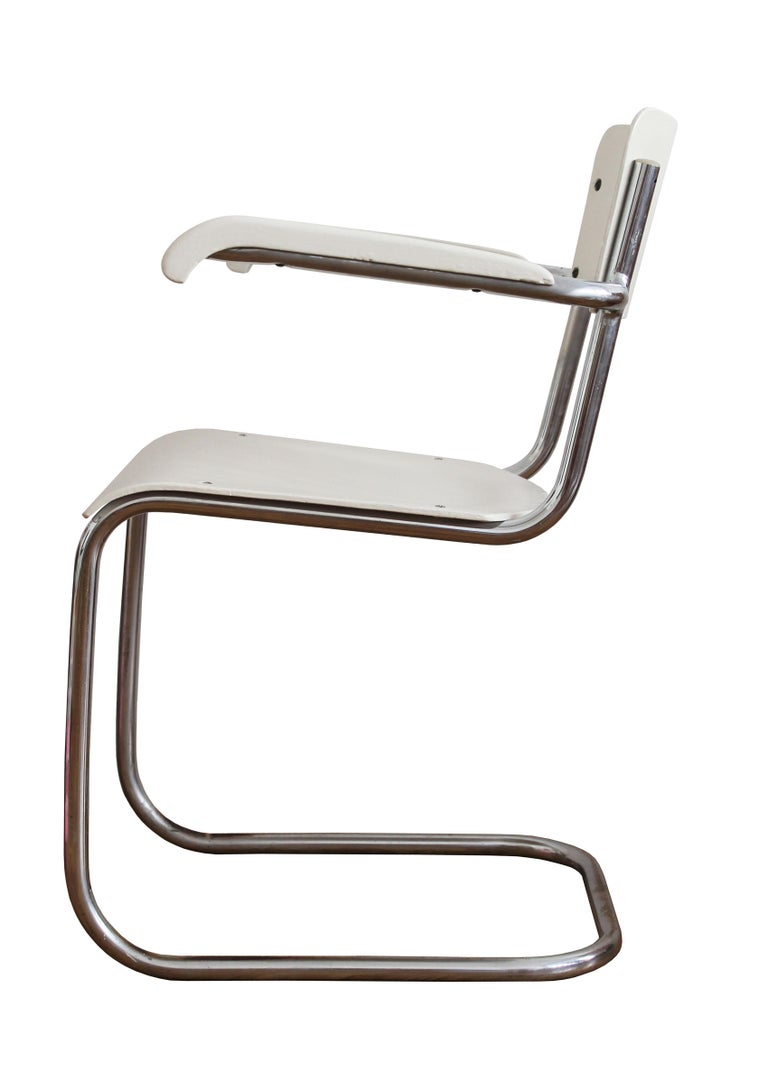 1930's Modernist Tubular Chair For Sale at 1stDibs