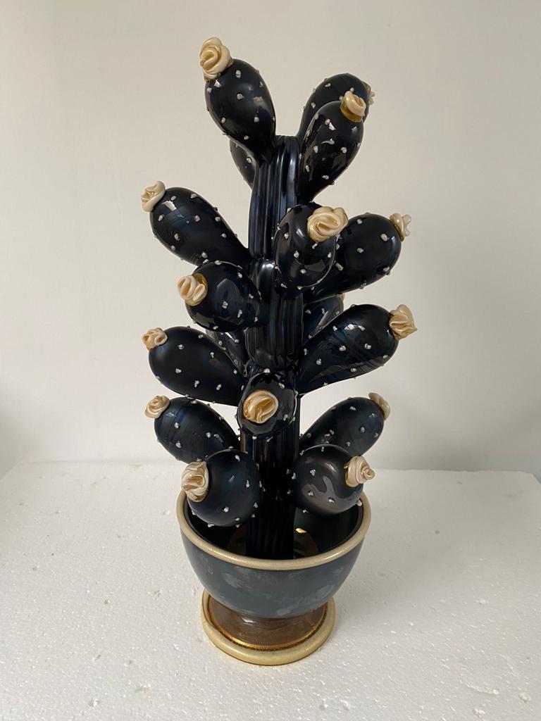 1930s Napoleone Martinuzzi for Venini Murano Glass Succulent Cactus ...