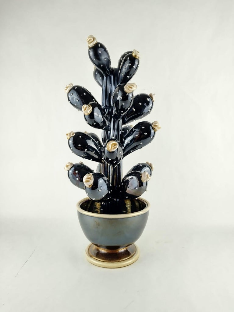 Napoleone Martinuzzi fr Venini: Succulent Cactus-Pflanzgef aus ...