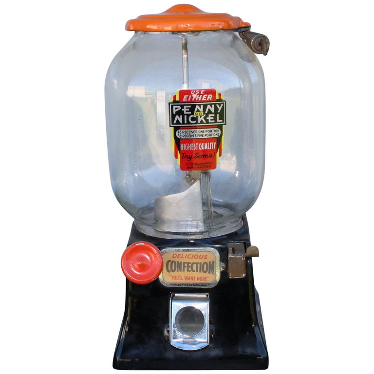 1930s Northwestern Gumball Vending Machine For Sale at 1stDibs
