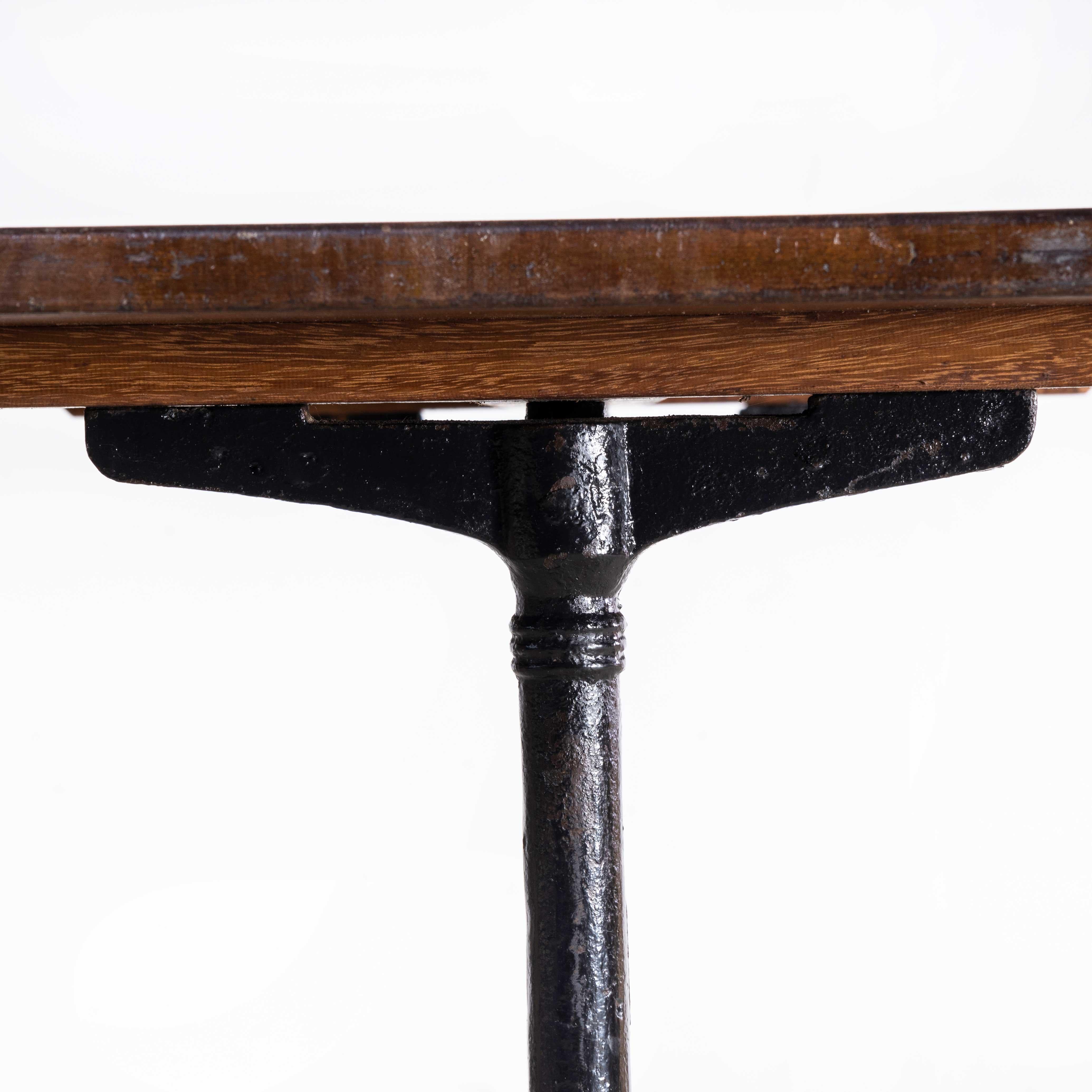 1930's Original Baumann Cast Metal Base Table For Sale at 1stDibs