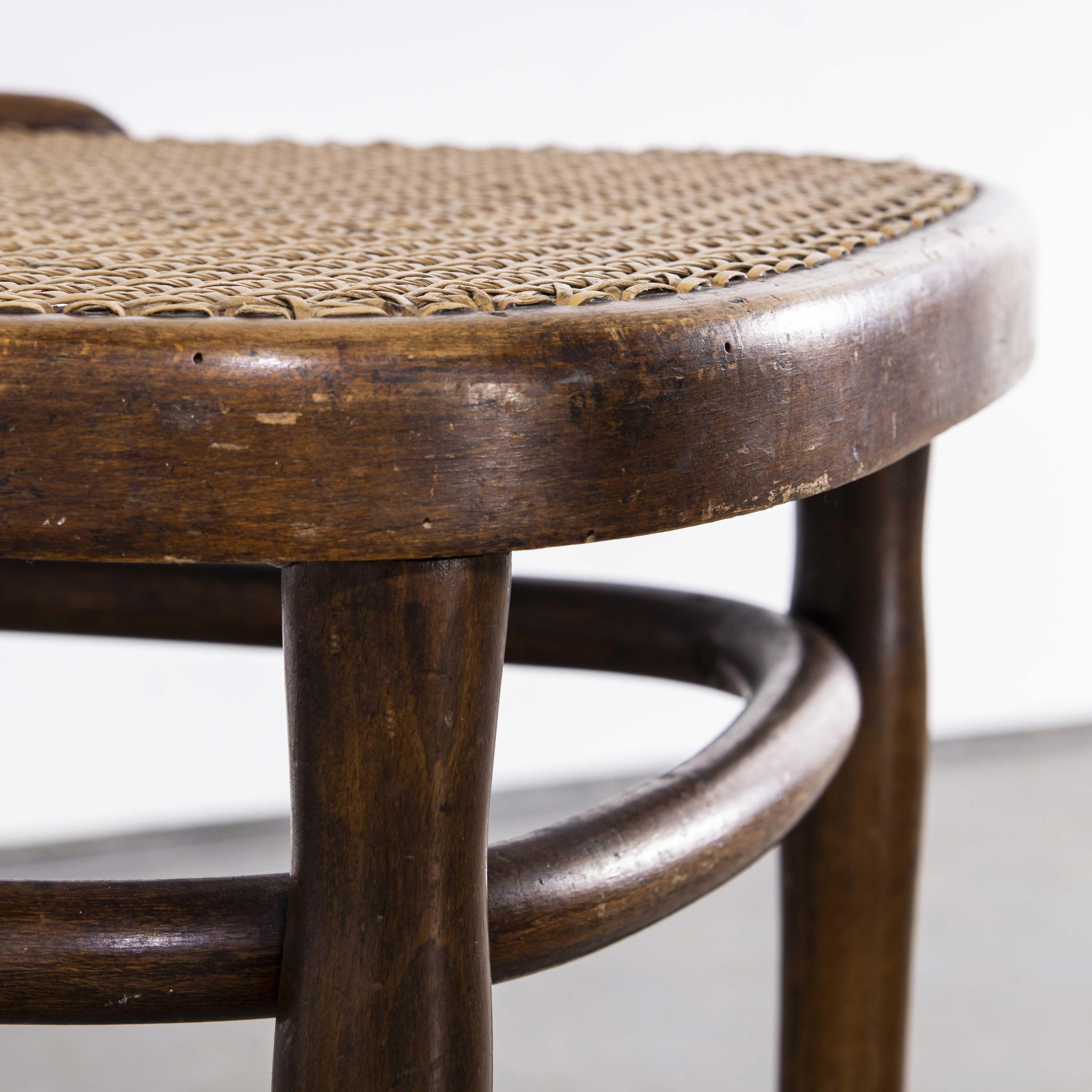 1930's Original Cane Seated Thonet Chairs, Set of Four at 1stDibs