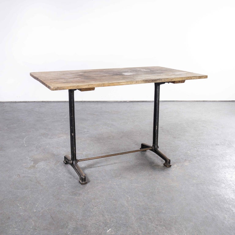 1930's Original Cast Base Fischel Bistro Dining Table '1486' For Sale ...