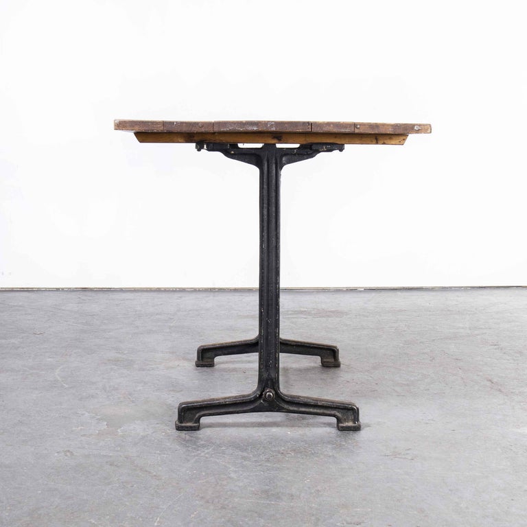 1930's Original Cast Base Fischel Bistro Dining Table '1486' For Sale ...